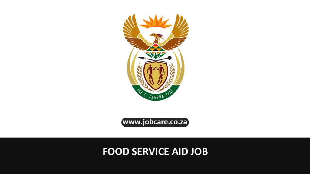 FOOD SERVICE AID 2021 JOB - Jobcare