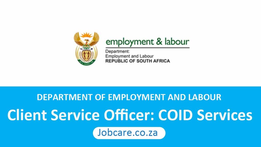 Client Service Officer: COID Services - Jobcare