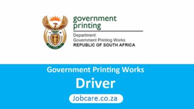 Government Printing Works: Driver - Jobcare