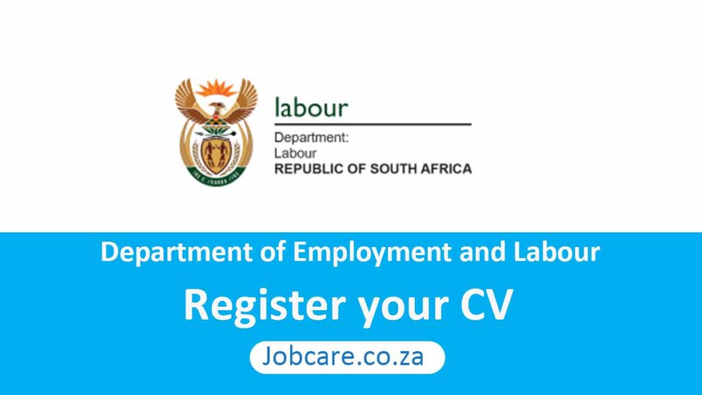 Register your cv with Employment and Labour - Jobcare