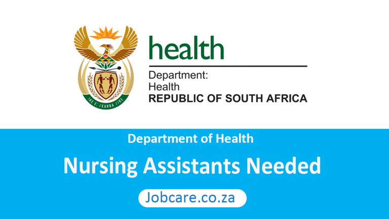 Department of Health: Nursing Assistants Needed (X6 Posts) - Jobcare