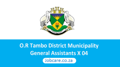 O.R Tambo District Municipality: General Assistants X 04 - Jobcare