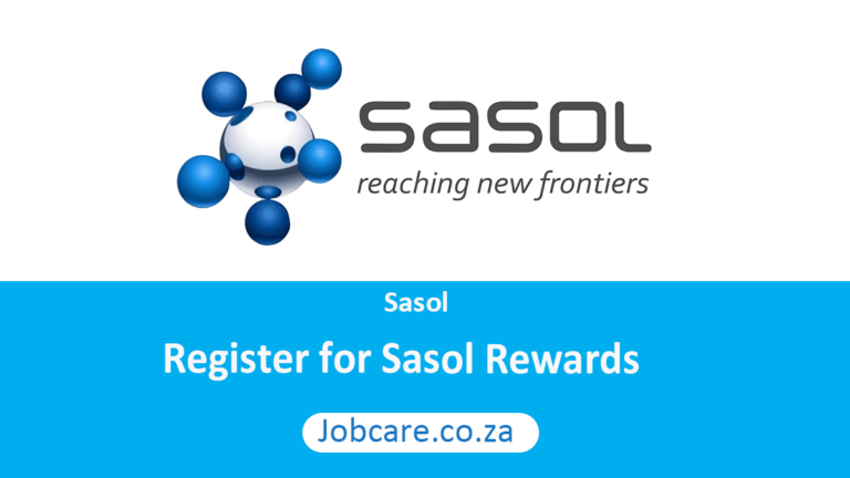 Register for Sasol Rewards - Jobcare