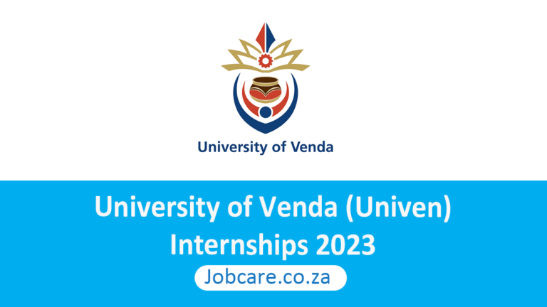 University of Venda (Univen): Internships 2023 - Jobcare