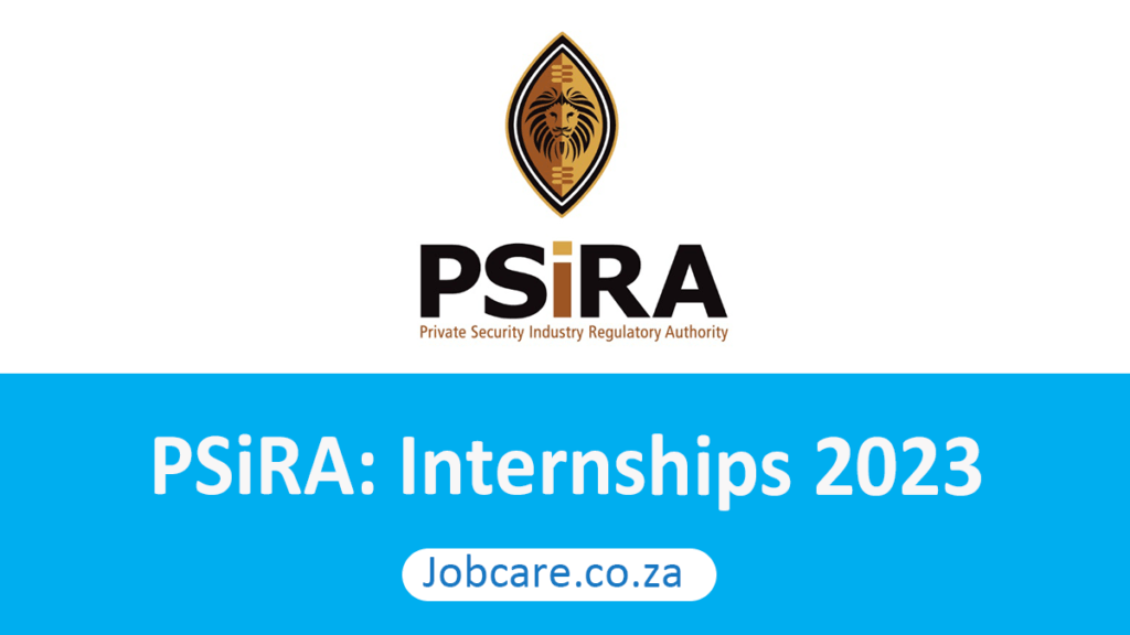 PSiRA: Internships 2023 - Jobcare