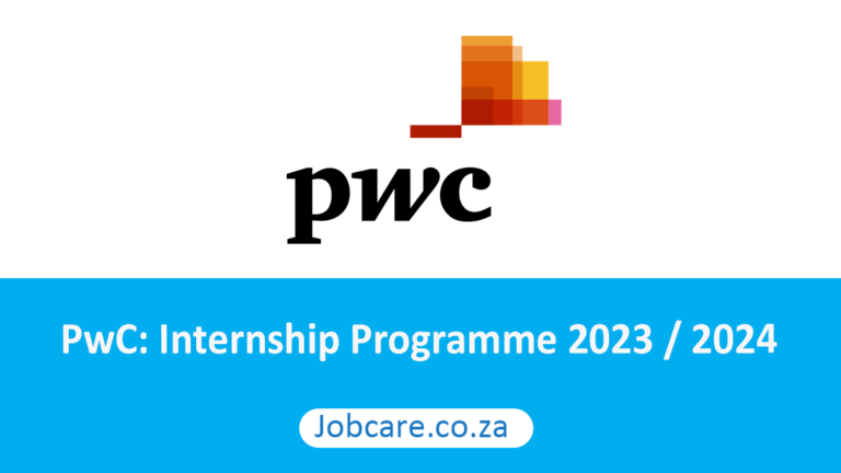 PwC: Internship Programme 2023 / 2024 - Jobcare