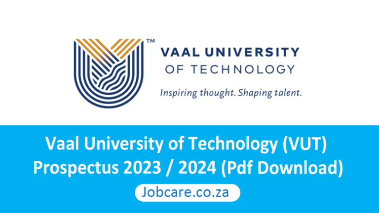 Vaal University of Technology (VUT) Prospectus 2024 - Jobcare
