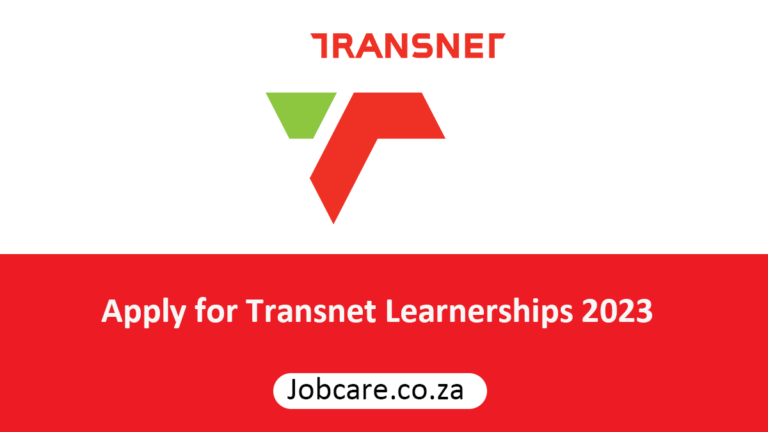 Apply for Transnet Learnerships 2023 - Jobcare