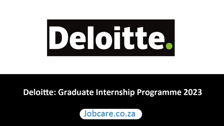 Deloitte: Graduate Internship Programme 2023 - Jobcare