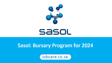 Sasol: Bursary Program for 2024 - Jobcare