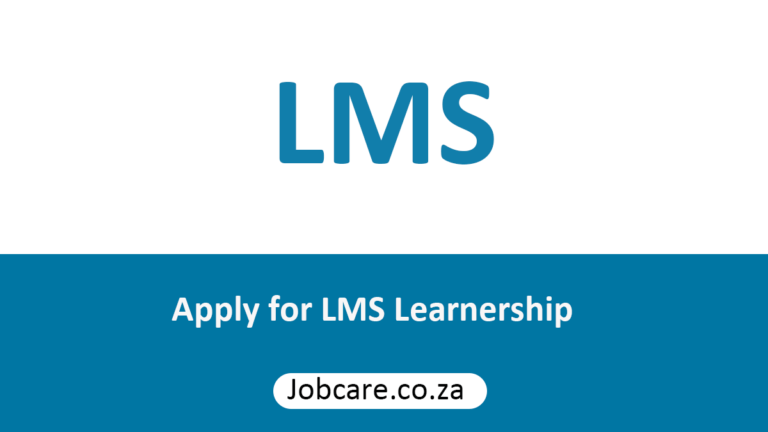 Apply for LMS Learnership - Jobcare