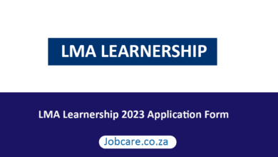 LMA Learnership 2023 Application Form - Jobcare