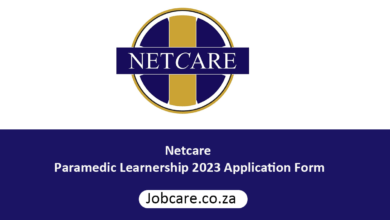 Netcare Paramedic Learnership 2023 Application Form - Jobcare