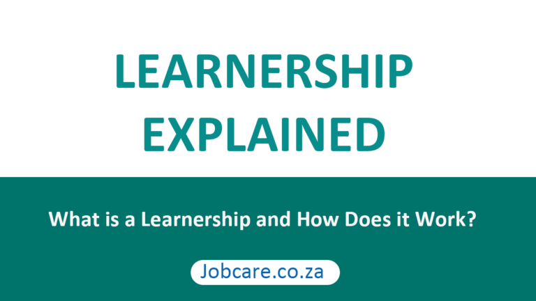 What is a Learnership and How Does it Work? - Jobcare