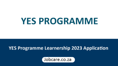 YES Programme Learnership 2023 Application - Jobcare