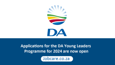 Applications for the DA Young Leaders Programme for 2024 are now open ...