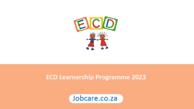 ECD Learnership Programme 2023 - Jobcare