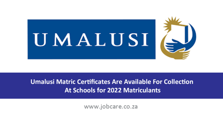 Umalusi Matric Certificates Are Available For Collection At Schools for ...