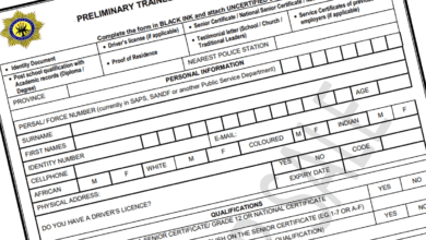 How to fill SAPS Application Form 2023 - Jobcare
