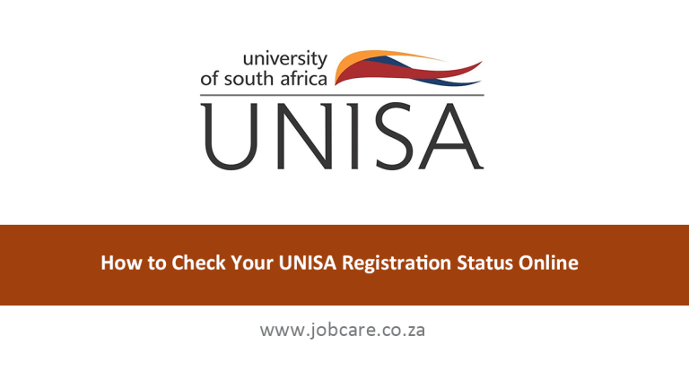 How to Check Your UNISA Registration Status Online - Jobcare