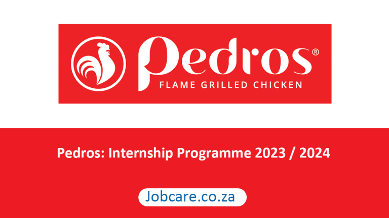 Pedros: Internship Programme 2023 / 2024 - Jobcare