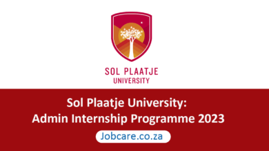 Sol Plaatje University: Admin Internship Programme 2023 - Jobcare