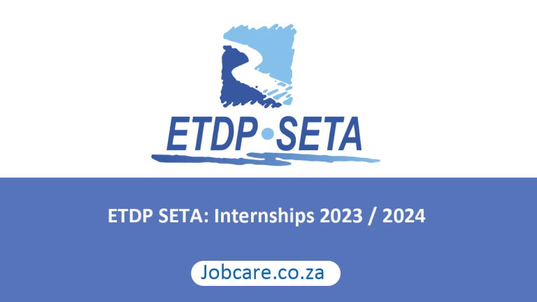 ETDP SETA: Internships 2023 / 2024 - Jobcare