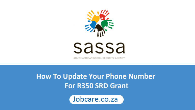 How To Update Your Phone Number For R350 SRD Grant - Jobcare