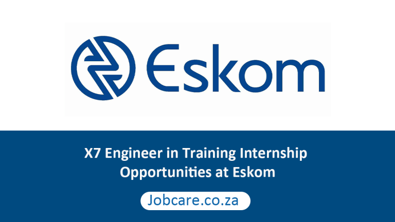 X7 Engineer in Training Internship Opportunities at Eskom - Jobcare