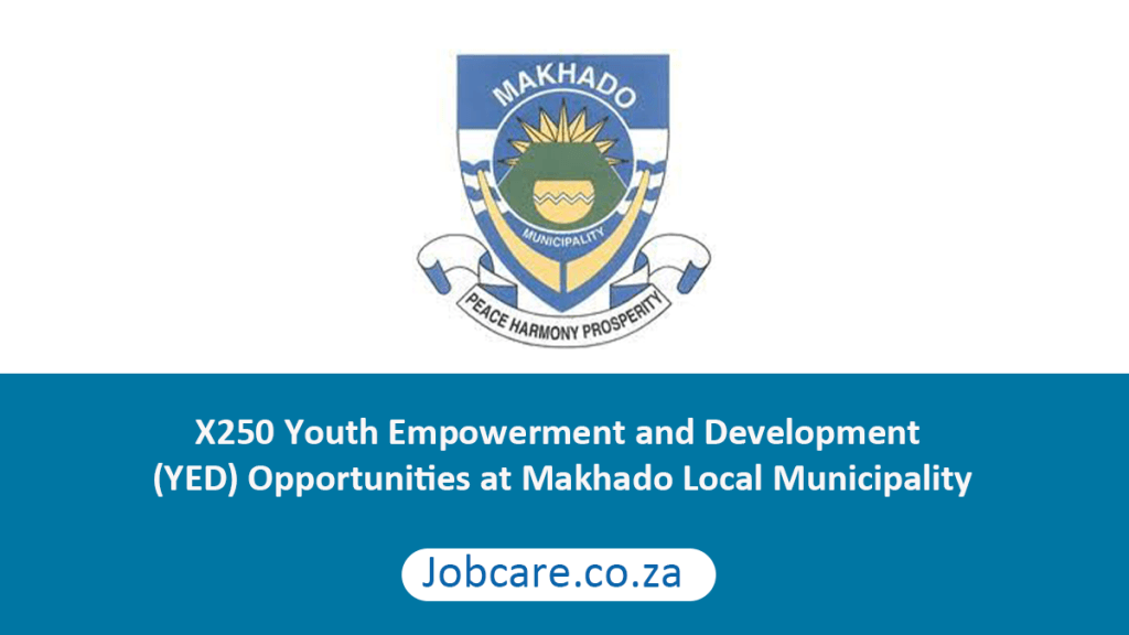 X250 Youth Empowerment and Development (YED) Opportunities at Makhado ...