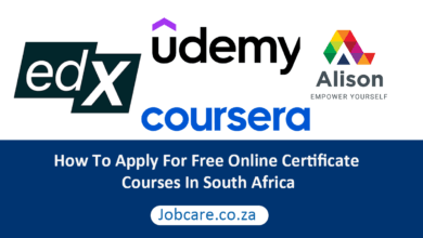 How To Apply For Free Online Certificate Courses In South Africa - Jobcare