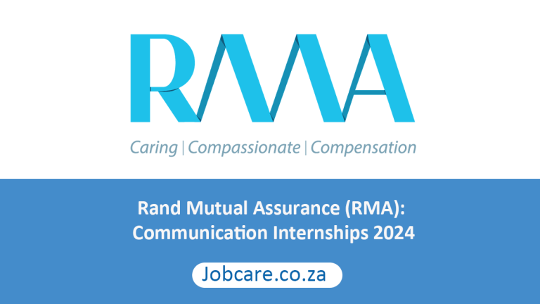 Rand Mutual Assurance (RMA): Communication Internships 2024 - Jobcare