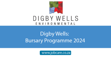 Digby Wells: Bursary Programme 2024 - Jobcare