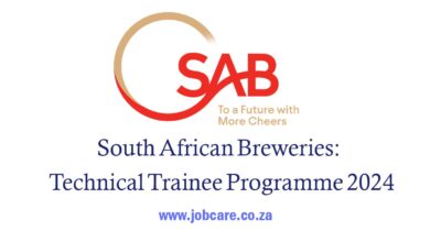 South African Breweries: Technical Trainee Programme 2024 - Jobcare