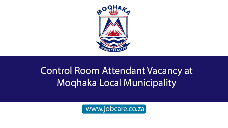Control Room Attendant Vacancy at Moqhaka Local Municipality - Jobcare