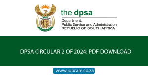 DPSA CIRCULAR 2 OF 2024: PDF DOWNLOAD - Jobcare