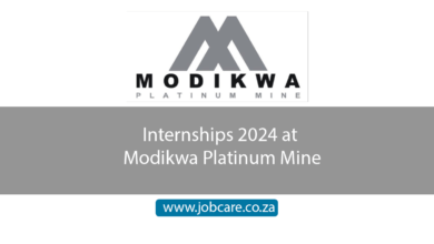 Internships 2024 at Modikwa Platinum Mine - Jobcare