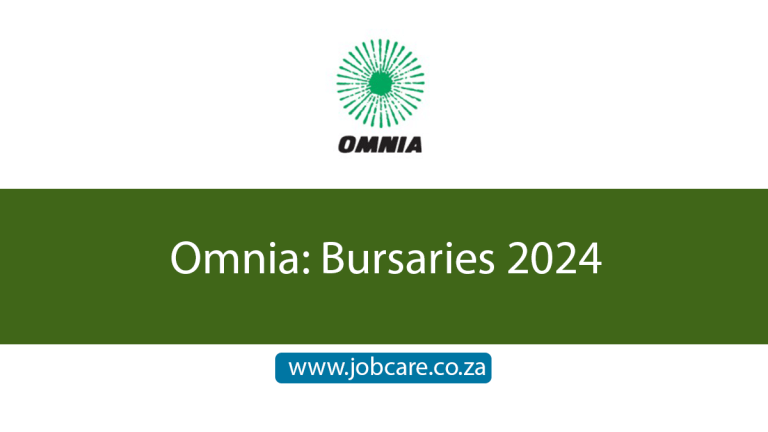Omnia: Bursaries 2024 - Jobcare