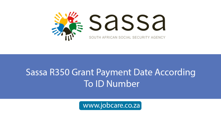 Sassa R350 Grant Payment Date According To ID Number - Jobcare