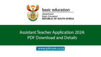 Assistant Teacher Application 2024: PDF Download and Details - Jobcare