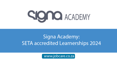 Signa Academy: SETA accredited Learnerships 2024 - Jobcare