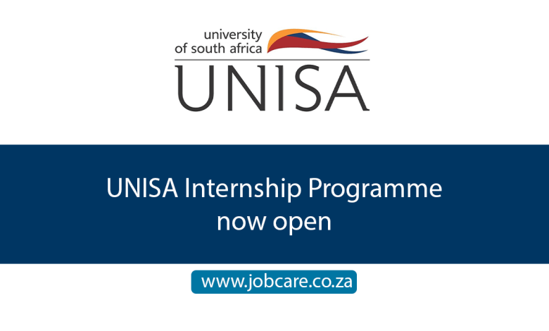 UNISA Internship Programme now open - Jobcare