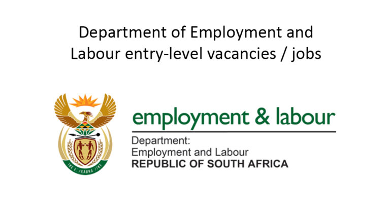 Department of Employment and Labour entry-level vacancies / jobs - Jobcare