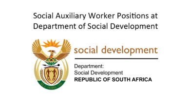 Social Auxiliary Worker Positions at Department of Social Development ...