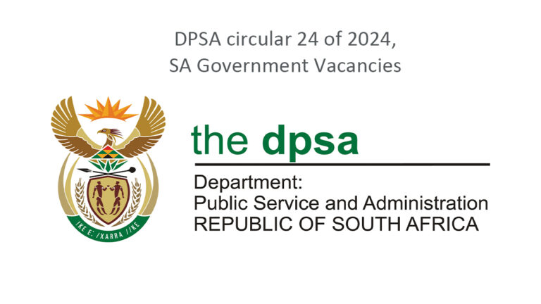 DPSA circular 24 of 2024, SA Government Vacancies - Jobcare