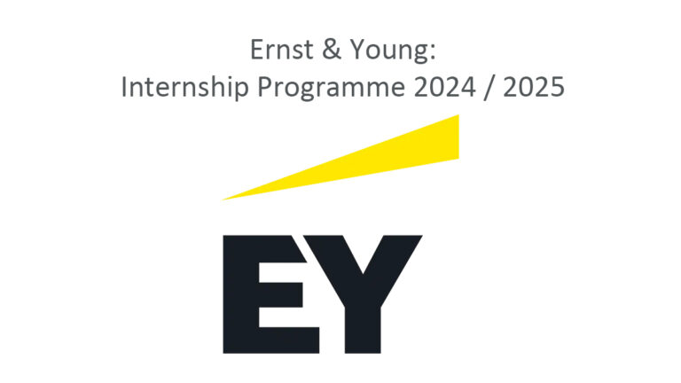 Ernst & Young: Internship Programme 2024 / 2025 - Jobcare