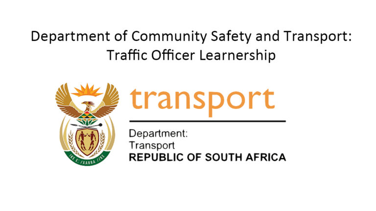 Department of Community Safety and Transport: Traffic Officer ...
