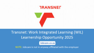 Transnet: Work Integrated Learning (WIL) Learnership Opportunity 2025 ...