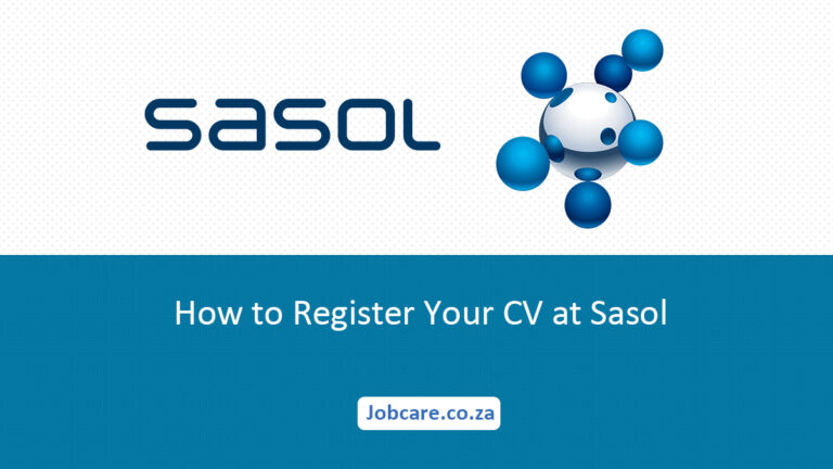 How to Register Your CV at Sasol - Jobcare