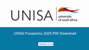 UNISA Prospectus 2025 PDF Download - Jobcare